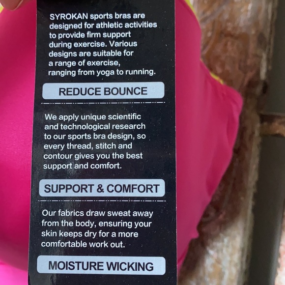 Syrokan | Intimates & Sleepwear | Syrokan Pink Zip Front Sports Bra 4 ...